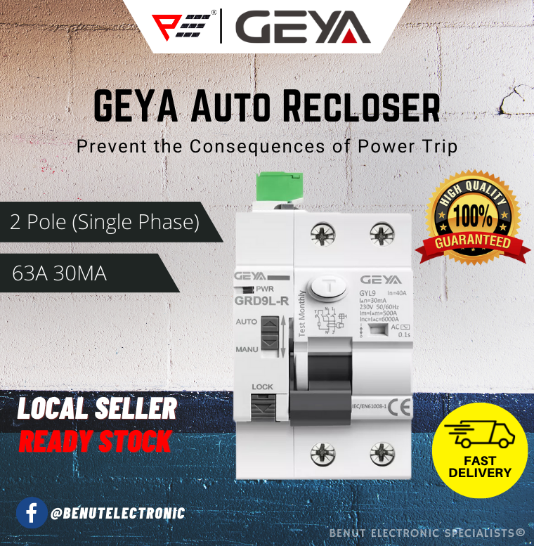 Auto Recloser RCCB Auto Reclosing ELCB Residual Current Circuit Breaker ...