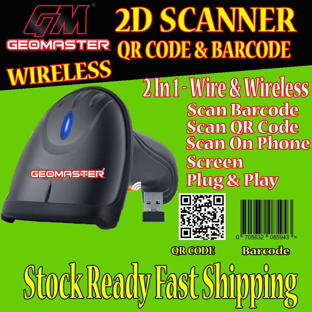GM Barcode Scanner 2D Wired And Wireless QR Code Scanner , Barcode ...