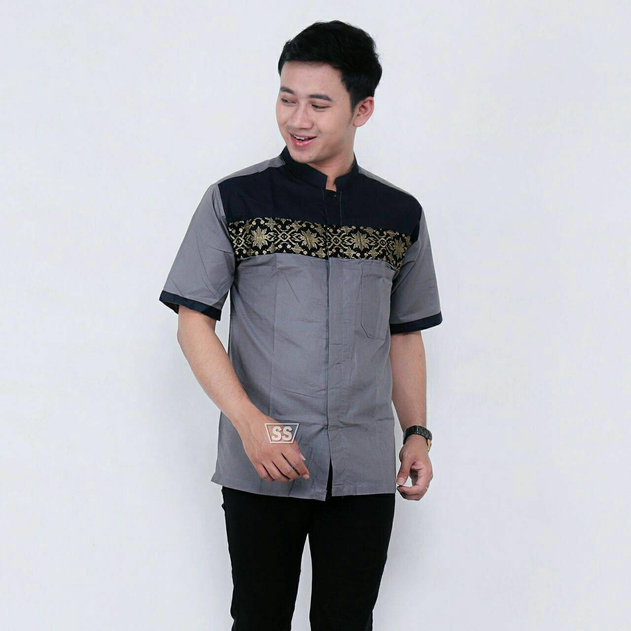 Batik Maroon Gold Sulam Ready Stock KL | Batik Shirt | Ready stock ...