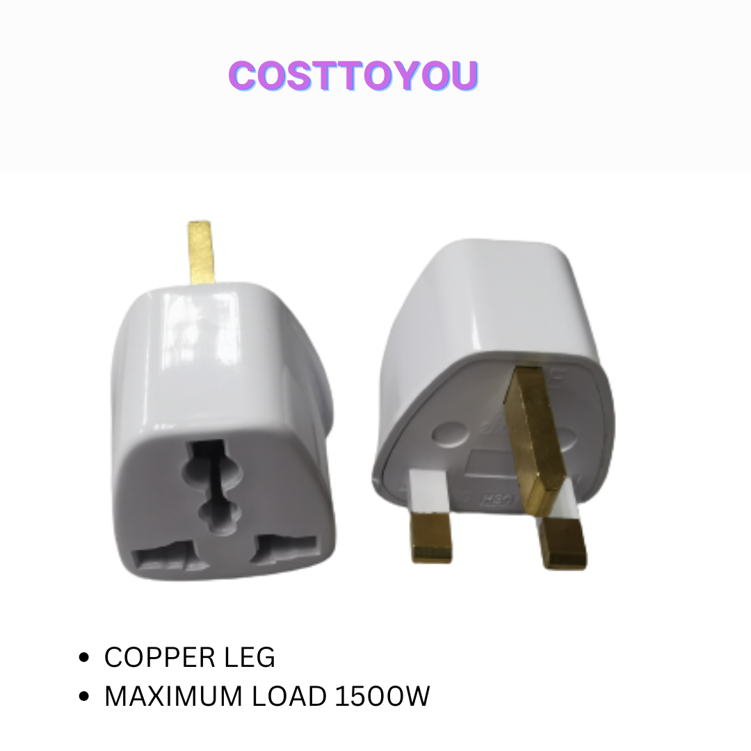 PANMASTER Copper 3pin Universal 2 Pin To 3 Pin Plug Malaysia Converter ... PANMASTER Copper 3pin Universal 2 Pin To 3 Pin Plug Malaysia Converter ...
