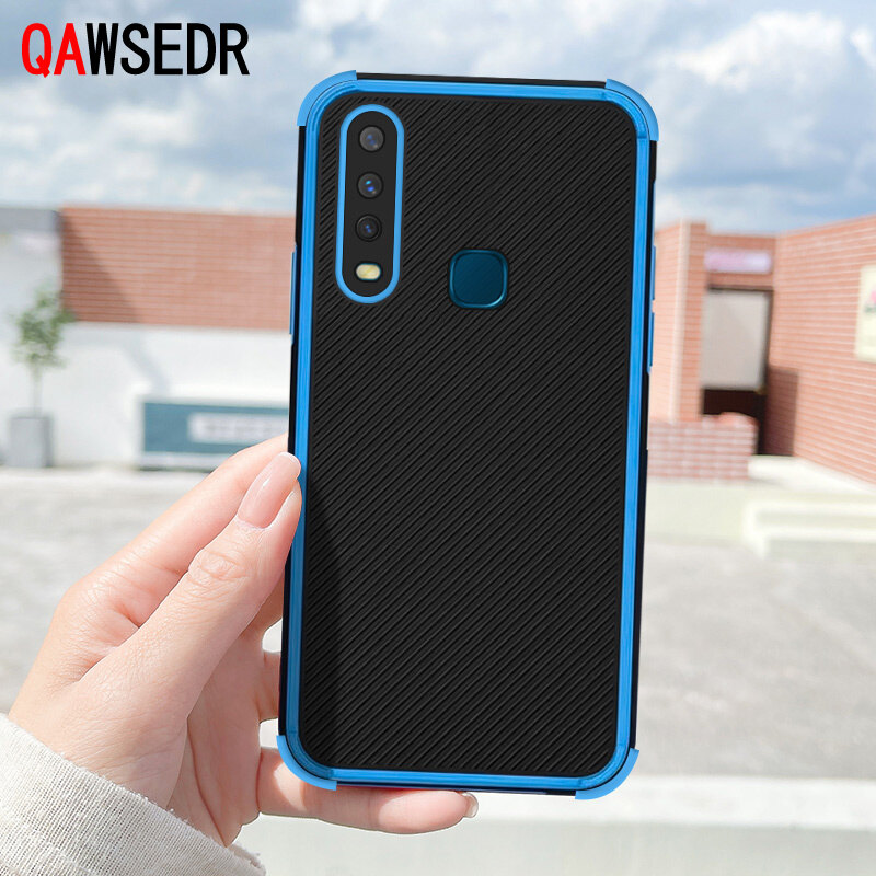 QAWSEDR โทรศัพท์เคสสำหรับ Vivo Y12 Y15 Y17 Y19กันกระแทกกล้องที่แม่นยำ ...