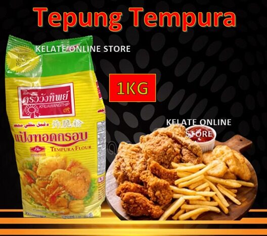 TEPUNG TEMPURA / Tempura flour 1kg / Tepung goreng ayam thailand ...