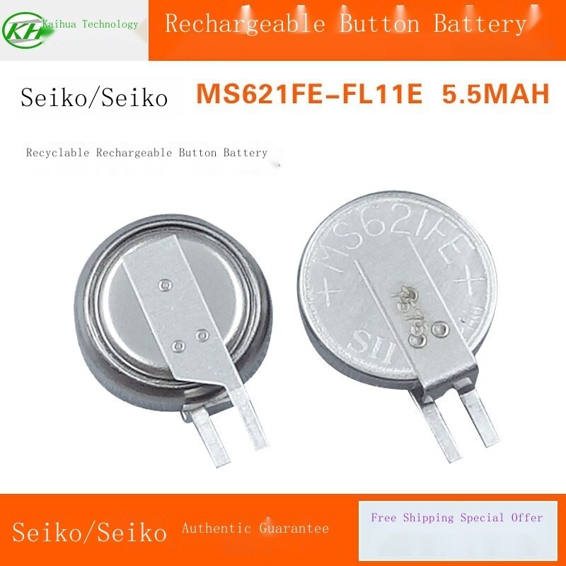 New/2022 Seiko Seiko MS621FE-FL11E battery 5.5mAh rechargeable 3V ...