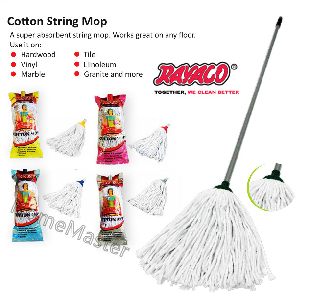 RAYACO Iron Handle Cotton Mop/Cotton String Mop/Heavy Duty Mop/Rayaco ...