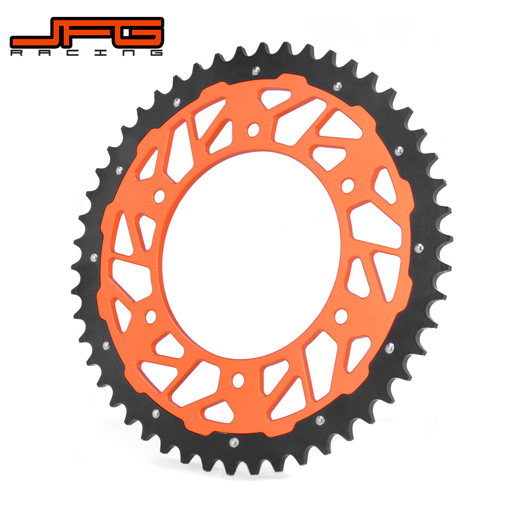 JFG Racingรถจักรยานยนต์สีส้มCNC 45Tเฟืองห่วงโซ่ด้านหลังสำหรับKTM EXC EXCFดยุคSMC RALLY MXC SMR ...