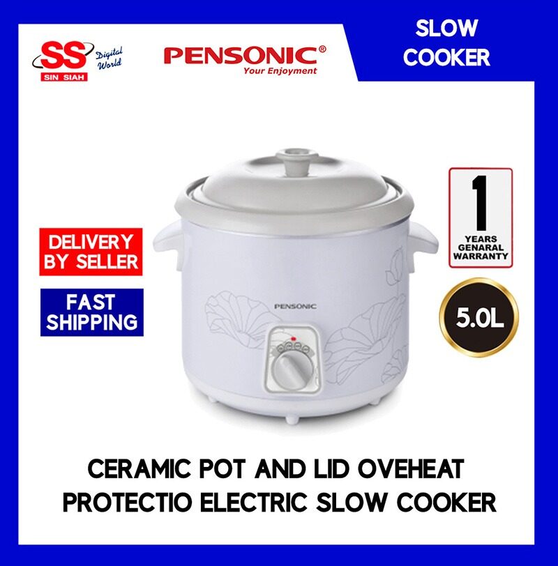 Pensonic PSC-501 5.0L Ceramic Pot And Lid Oveheat Protectio Electric ...