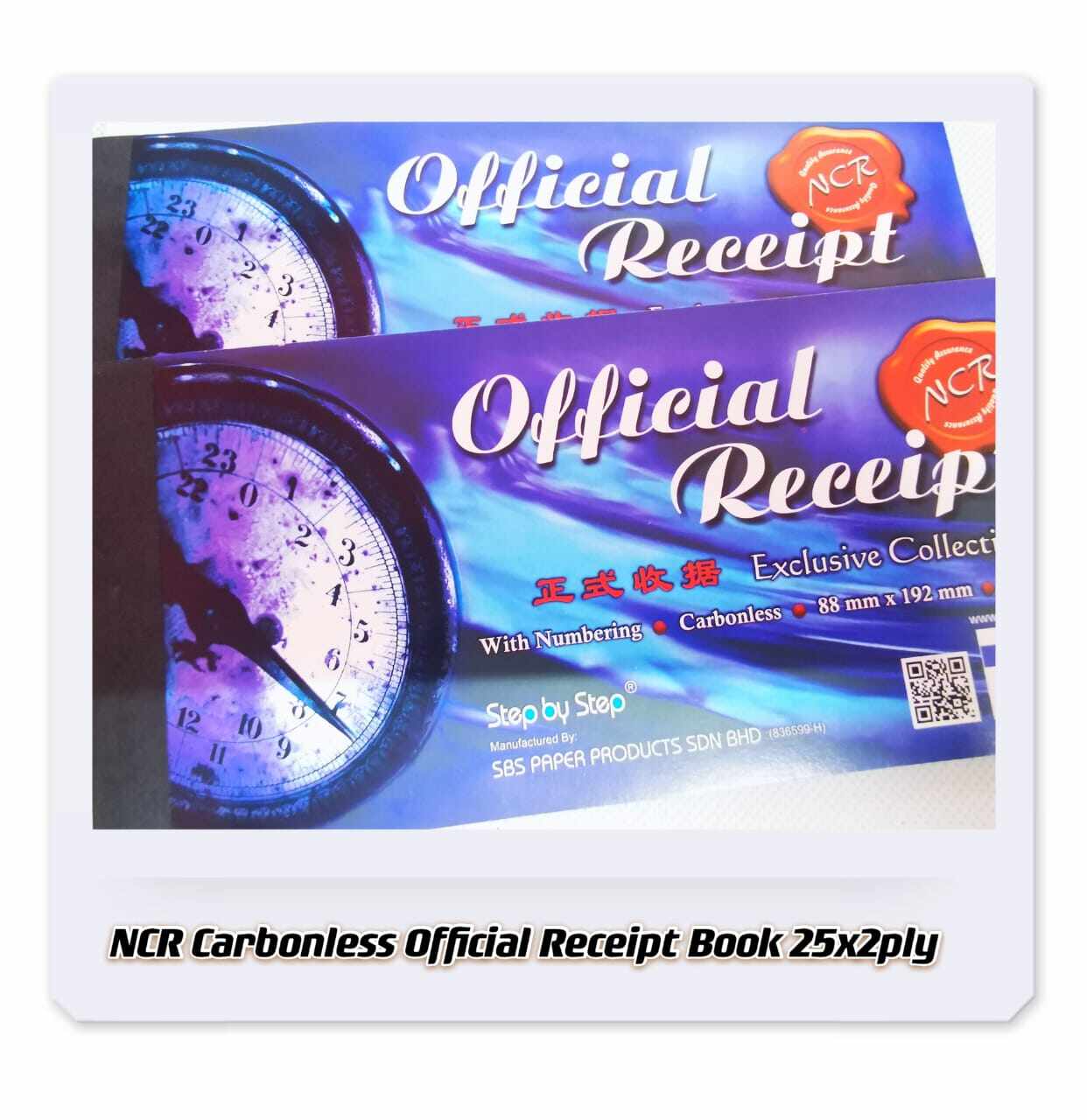 [STA] SBS-0009 NCR Carbonless Official Receipt Book | Buku Resit Resit ...