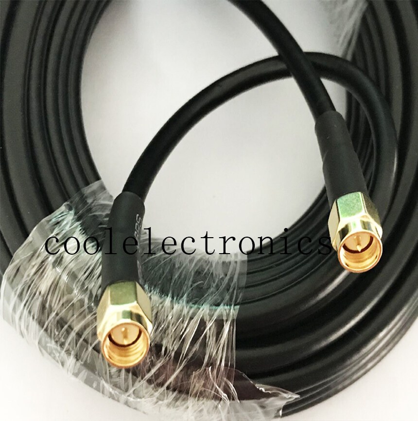RG58 SMA Male to SMA Plug Connector RF Coaxial Pigtail WIFI Coax Wires cable 50cm 1235m 10m 15M ...