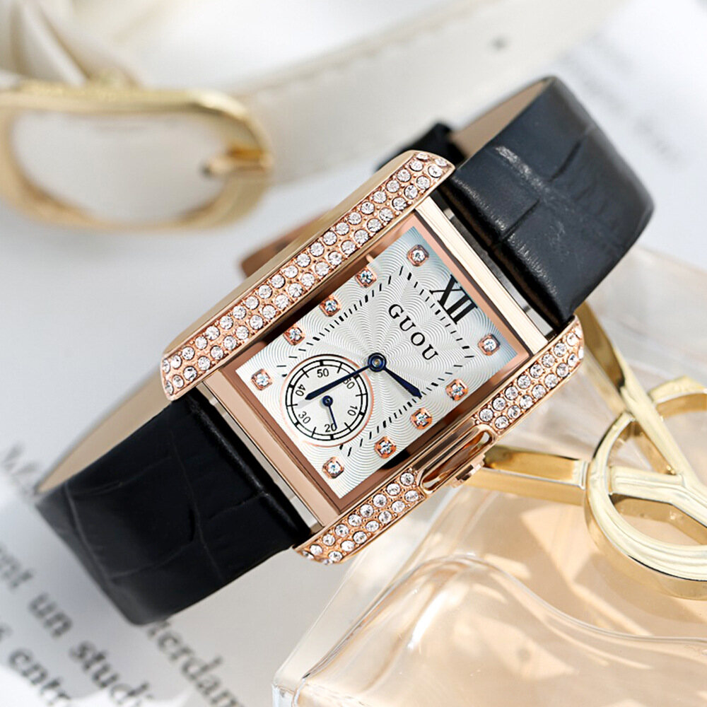 GUOU ancient European fashion ladies watch simple temperament luxury ...