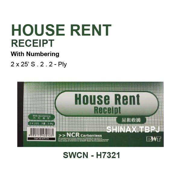 BUKU RESIT/HOUSE RENT/RECEIPT/BUKU RESIT RMAH SEWA | Lazada