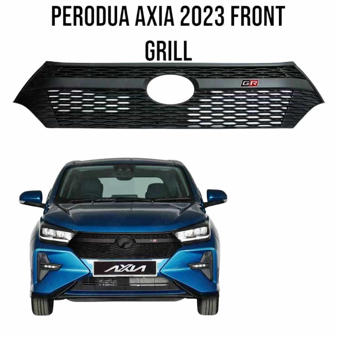 PERODUA AXIA 2023 FRONT GRILL MATT BLACK | Lazada