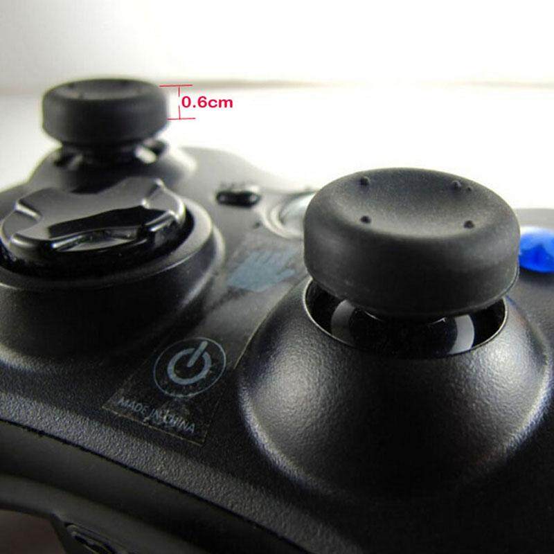 Graceful 8pcs Black Silicone Thumb Stick Grip Cover Caps For PS4 Game ...