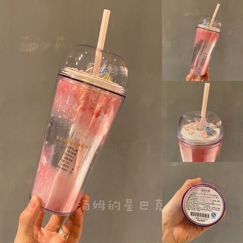 Starbuck Official Store Starbuck 2022ใหม่ถ้วย Cherry Blossom ถ้วย