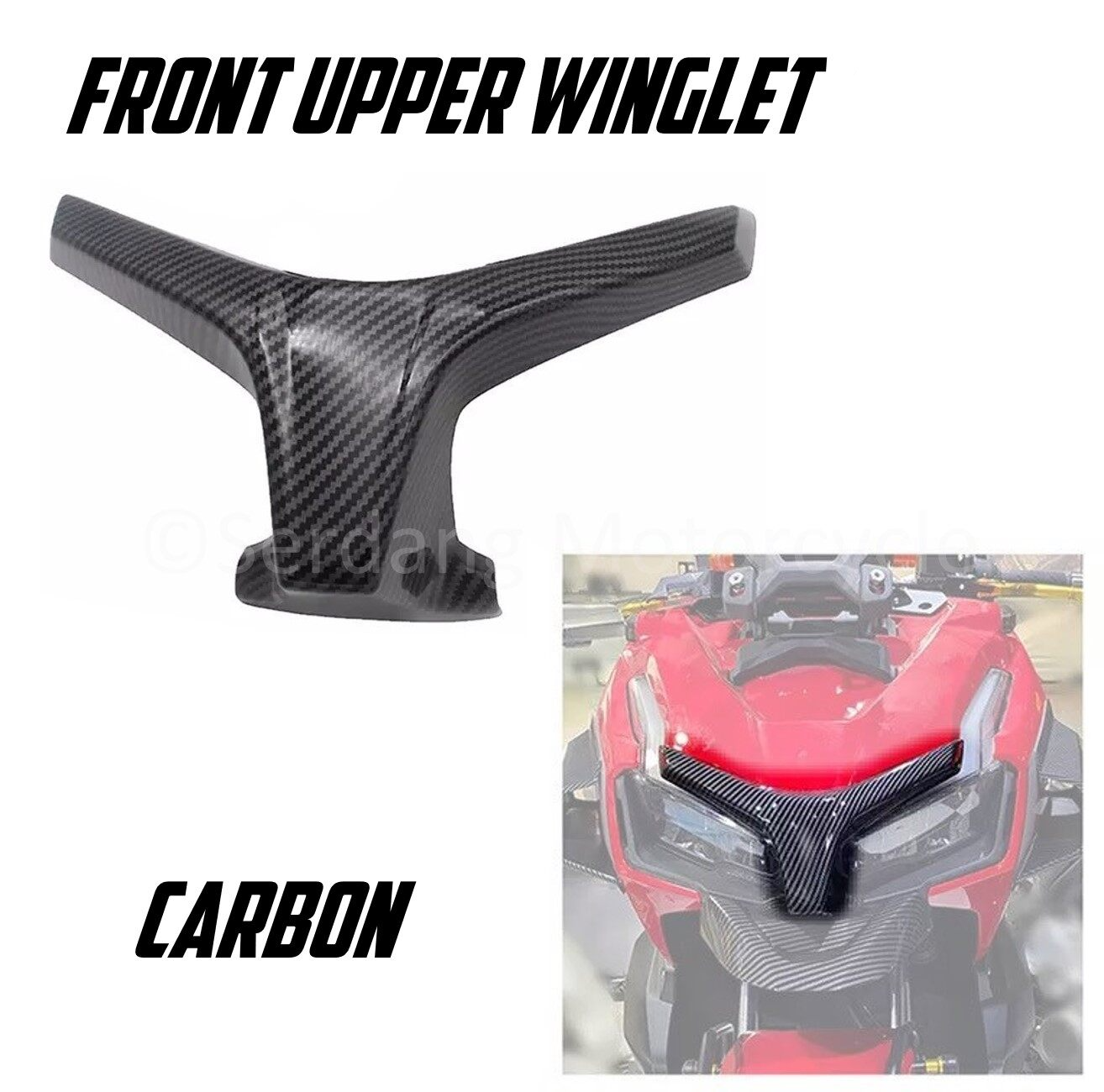 Honda ADV 150 Accessories Front Upper Winglet Fairing Depan Aksesori ...