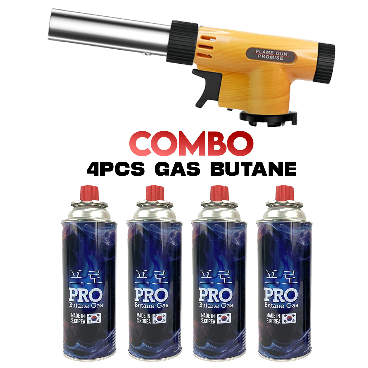 Newly Improved Torch Gun Heavy Duty Gas Butane Burner Outdoor Fire ...