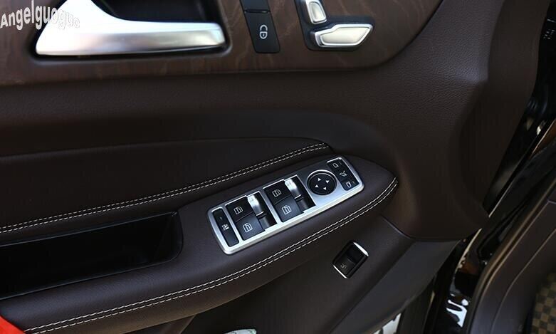 Car Window Glasses Lift Button Cover Switch Frame Trim For Mercedes ...