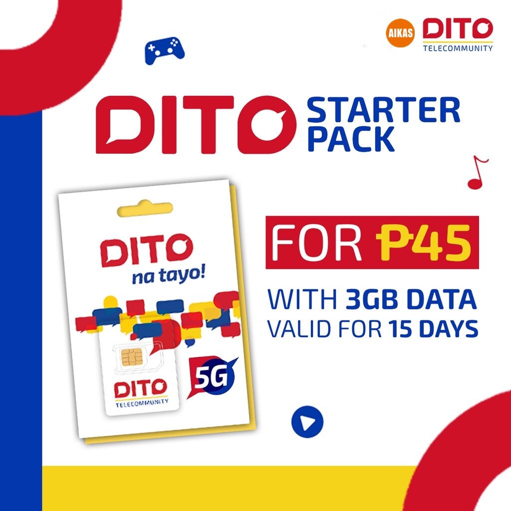 DITO Starter Pack with 3GB DATA | Lazada PH