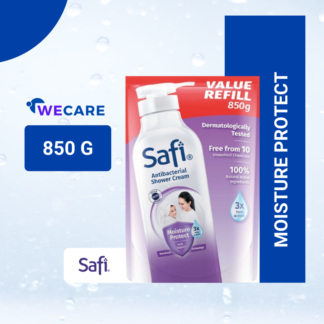 Safi Anti Bacterial Protect Shower Cream Refill Pack (750g) - (Moisture ...