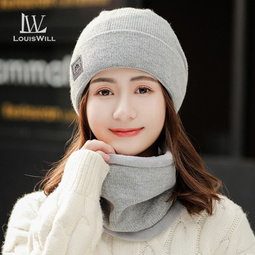 LouisWill Unisex Knitted Hat Head Neck Full Cover Men Women Winter ...