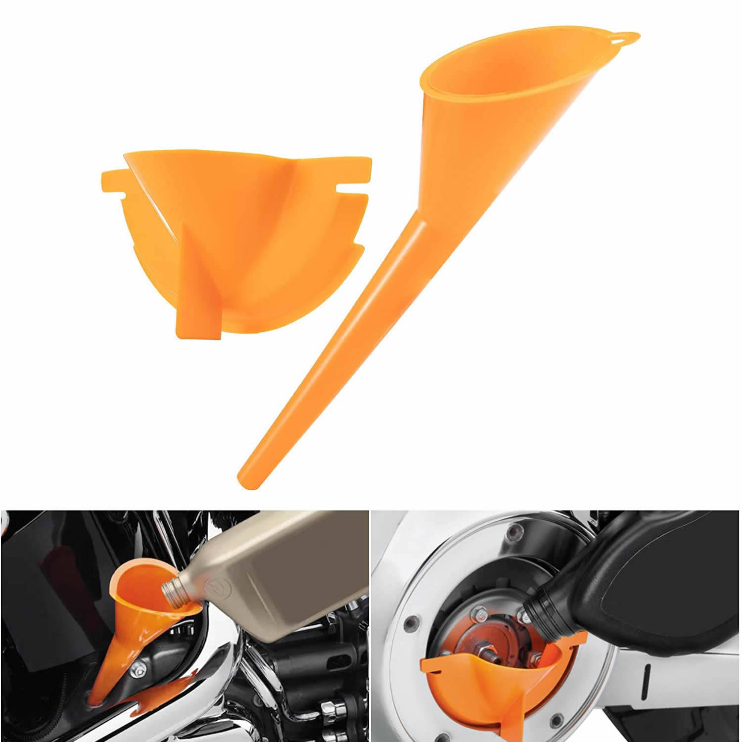 Oil Fill Funnel & Transmission/Crankcase Fill Funnel Compatible for ...