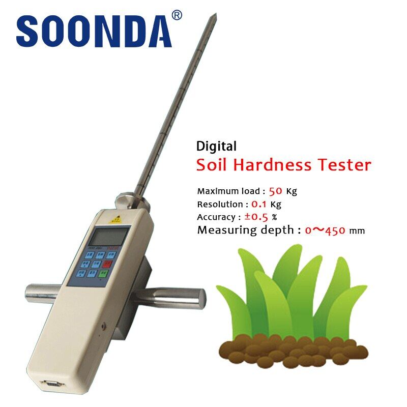 Digital Soil Hardness Tester Penetrometer Gravity Acceleration Setting ...