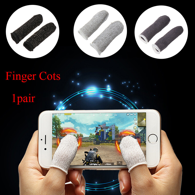 2 Pair Finger Cots for Mobile Anti Sweat Thumbs Gloves Stall Sensitive ...