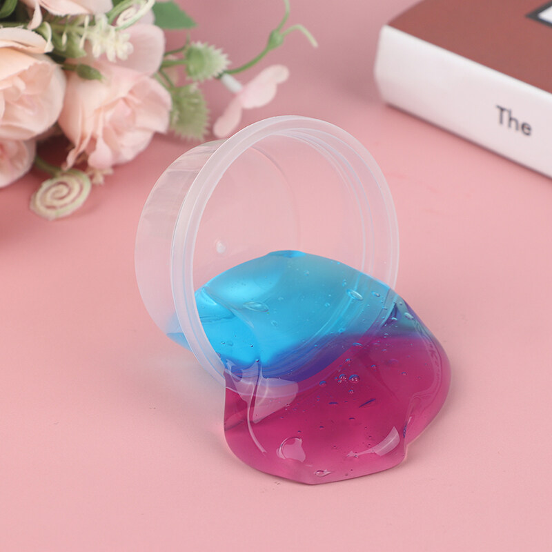 60ML Slime Funny Novelty Kids Toy Colorful Clear Crystal Stress Relieve ...