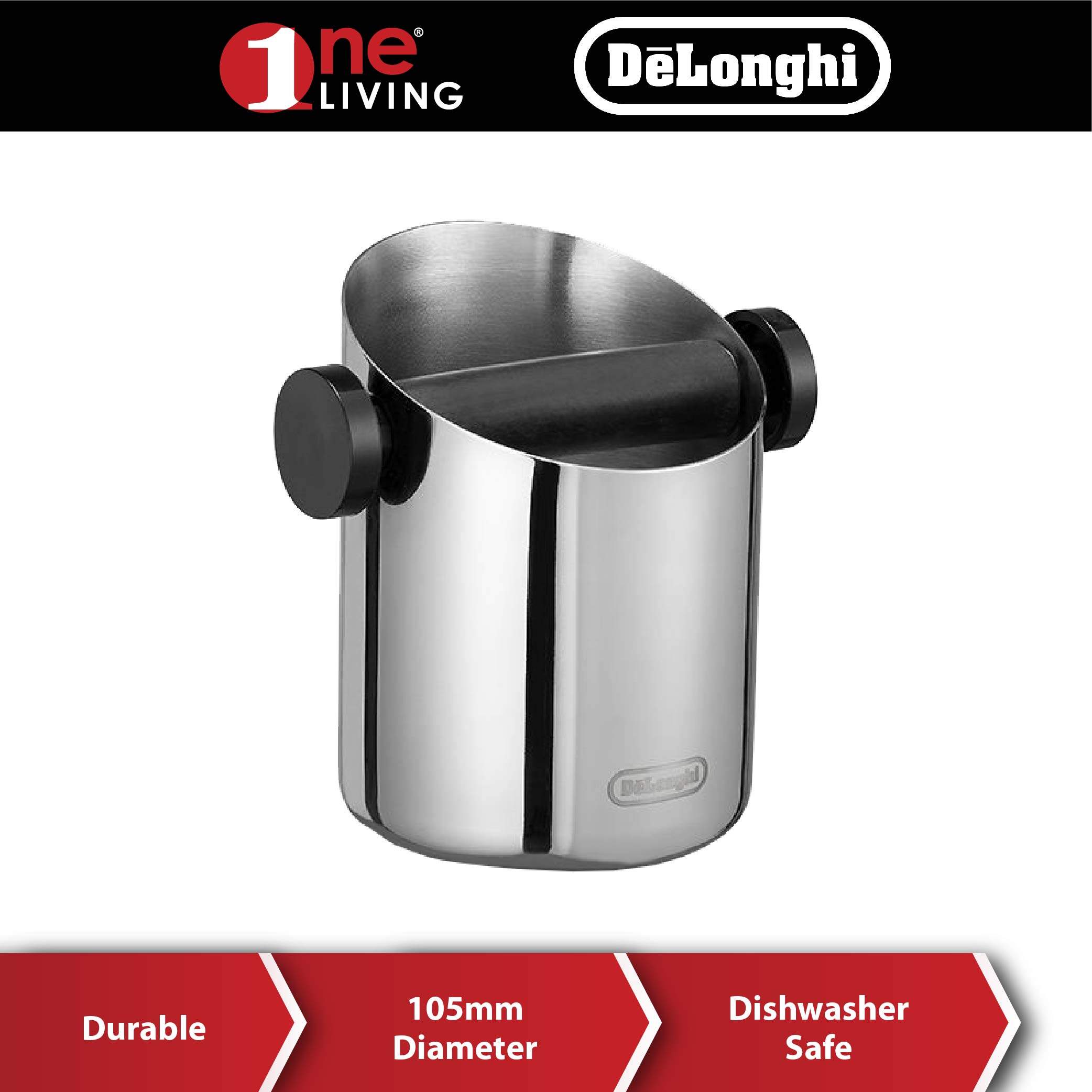 Delonghi Stainless Steel Mini Knock Box DLSC059 | Lazada