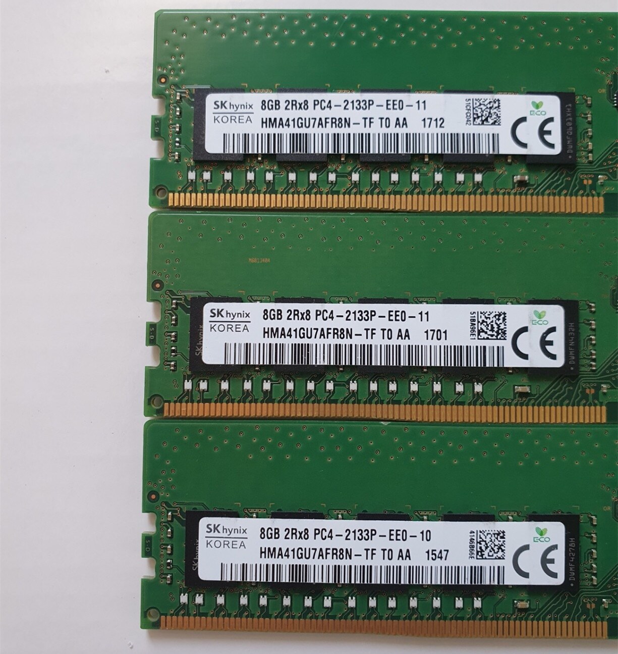 SKhynix DDR4 RAMs ECC UDIMM DDR4 8GB 2Rx8 PC4 2133P EE0 11/10หน่วย ...