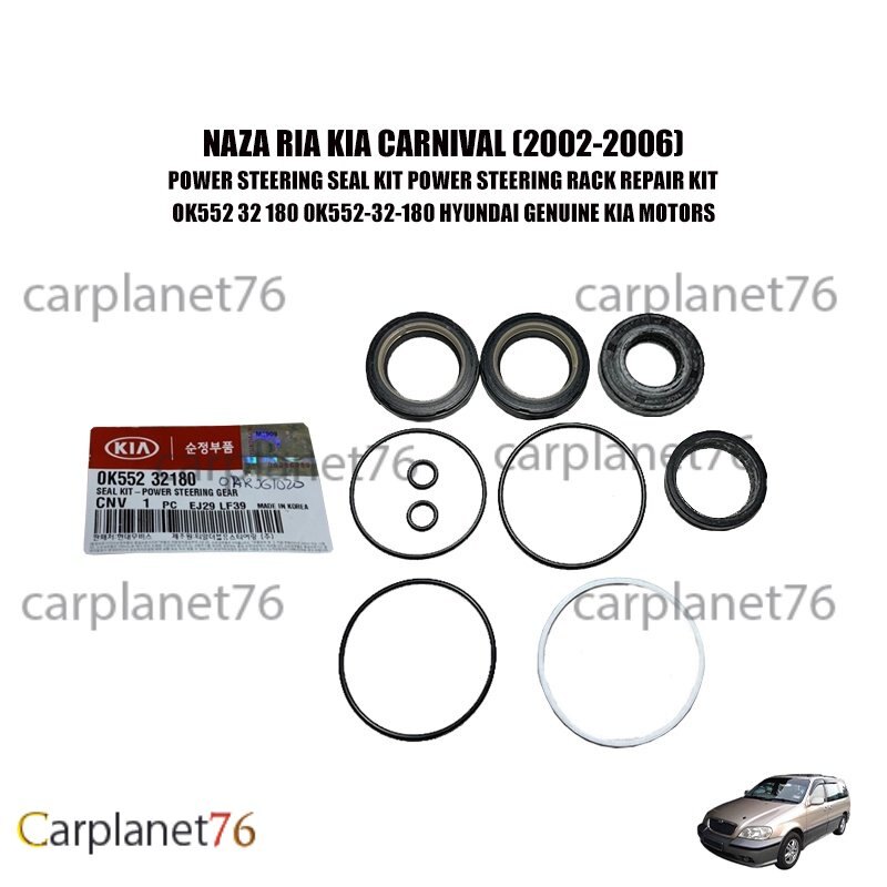 NAZA RIA KIA CARNIVAL (2002-2006) POWER STEERING SEAL KIT POWER ...