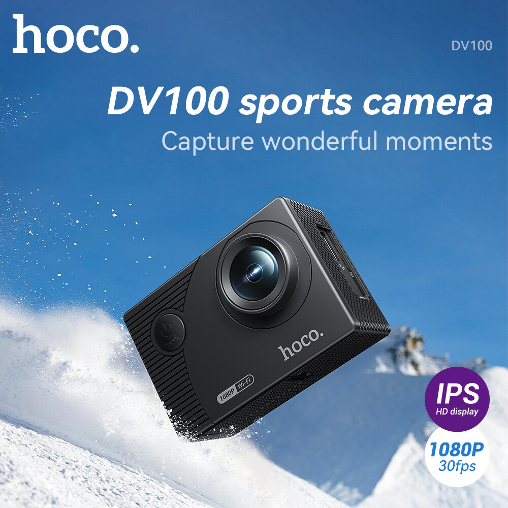 Official 24 Hours DeliveryHoco DV100 Sports Camera Waterproof 2.0 inch ...
