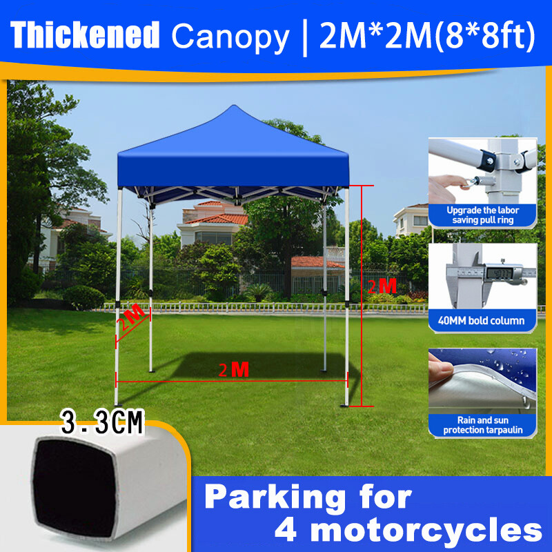 10x10 Ft Roof Night Market Canopy Camping Tent Khemah Kanopi Frame 8 x ...