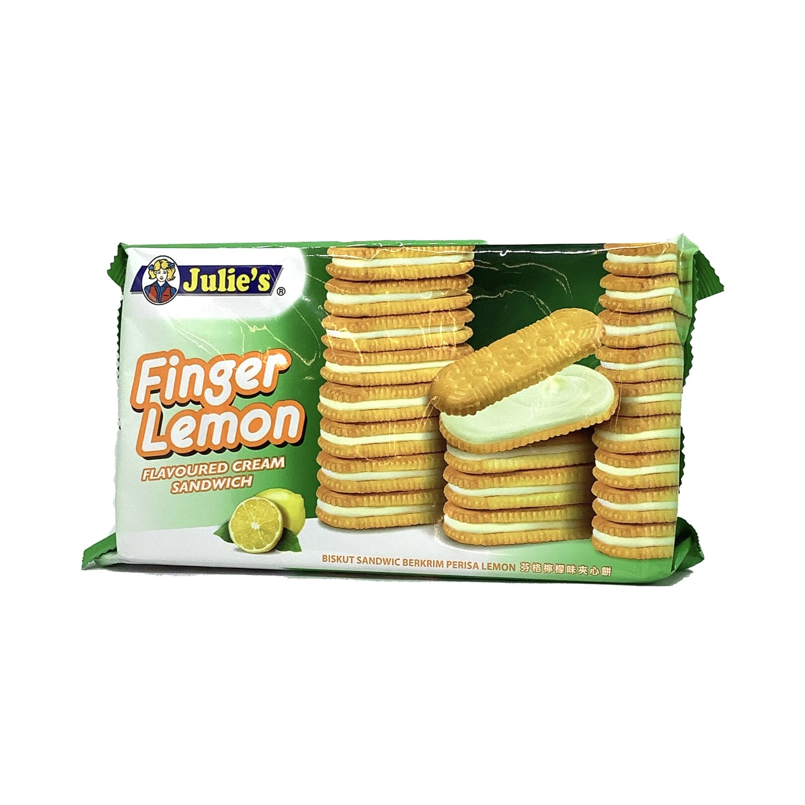 Julie’s Finger Lemon Flavoured Cream Sandwich 芬格 檸檬味夾心餅 110g | Lazada