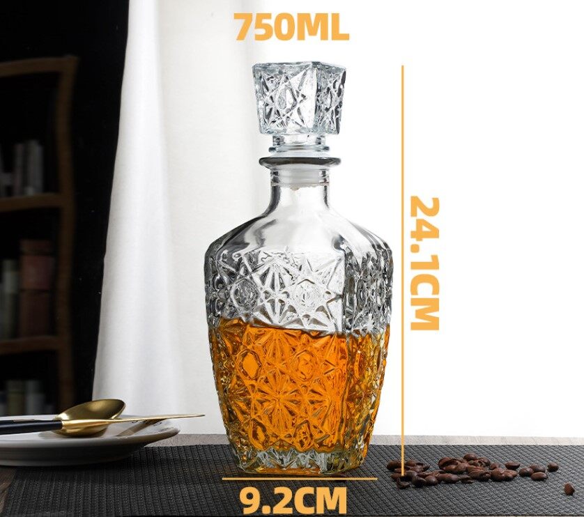 Vintage Style Glass Bottle for Beverage Drink Botol Air Minuman Whisky ...