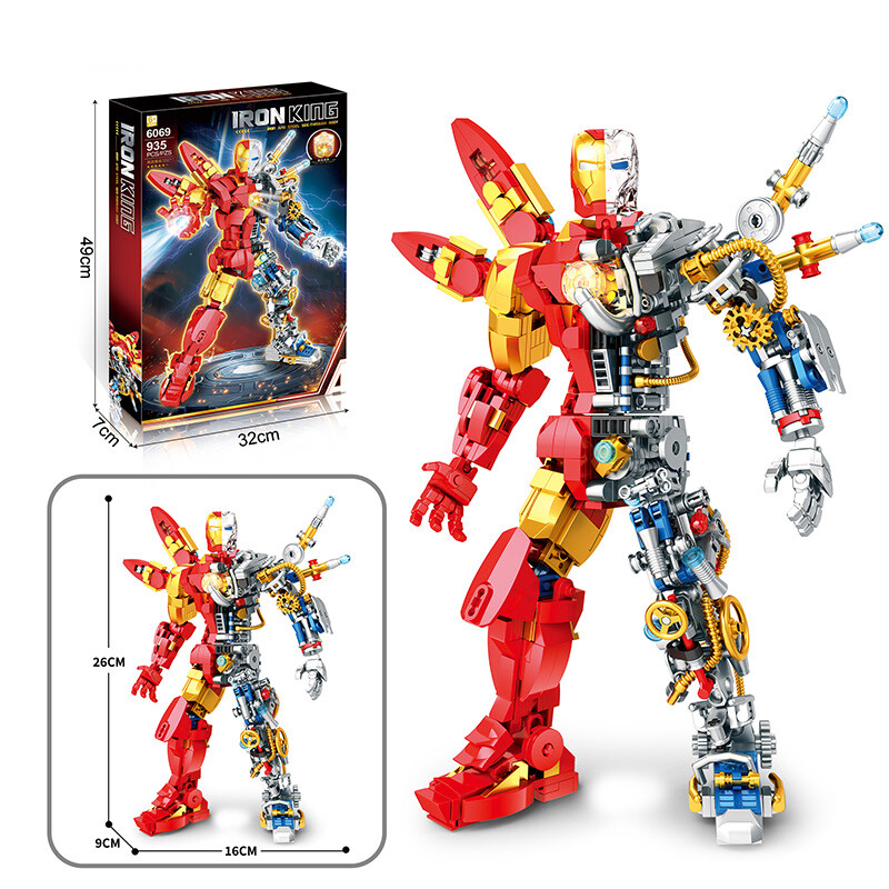 Superhero Anti-H-Ulk Iron Warrior Armored Mech Battle Damage รุ่น ...