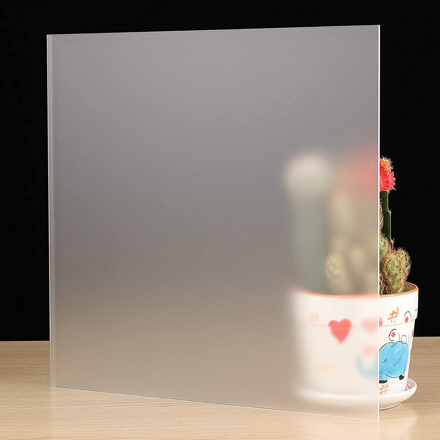 Single Matte Clear Transparent Acrylic Sheet Frosted Opaque Cast ...