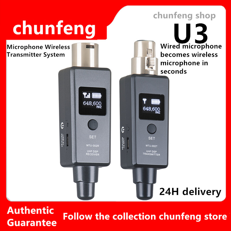 Wireless Microphone Adapter Condenser/Dynamic Wired Microphone ...