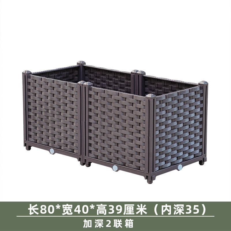 Outdoor flower box plastic luxury combination flower trough roof ...