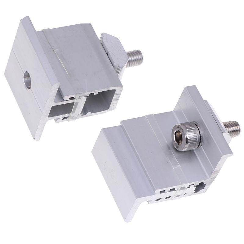 Solar Panel Mounting Bracket End Mid Clamp Kit Adjustable For 19mm ...