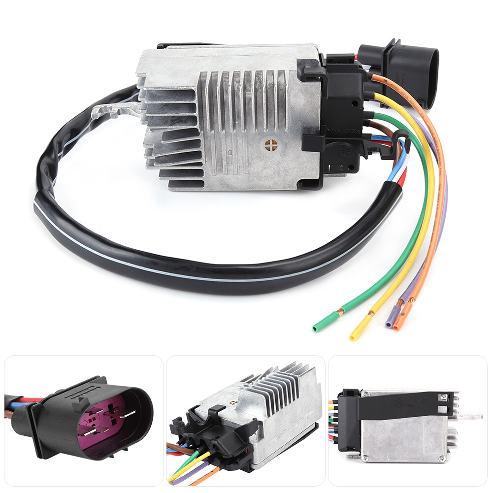 หม้อน้ำโมดุลควบคุมพัดลมพัดลมทำความเย็นโมดุลหน่วยควบคุม4F0959501Gสำหรับ ...