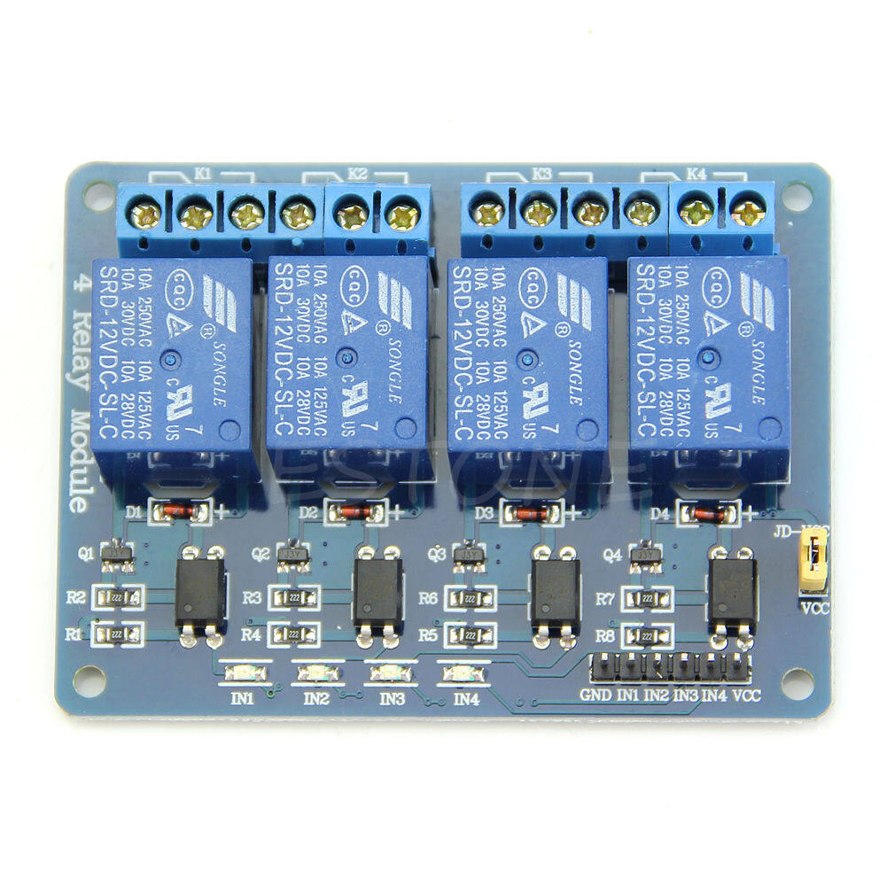diymore DC 12V 4ช่องHigh-Currentรีเลย์โมดูลคณะกรรมการOptocouplerสำหรับArduino ARM AVR DSP PIC ...