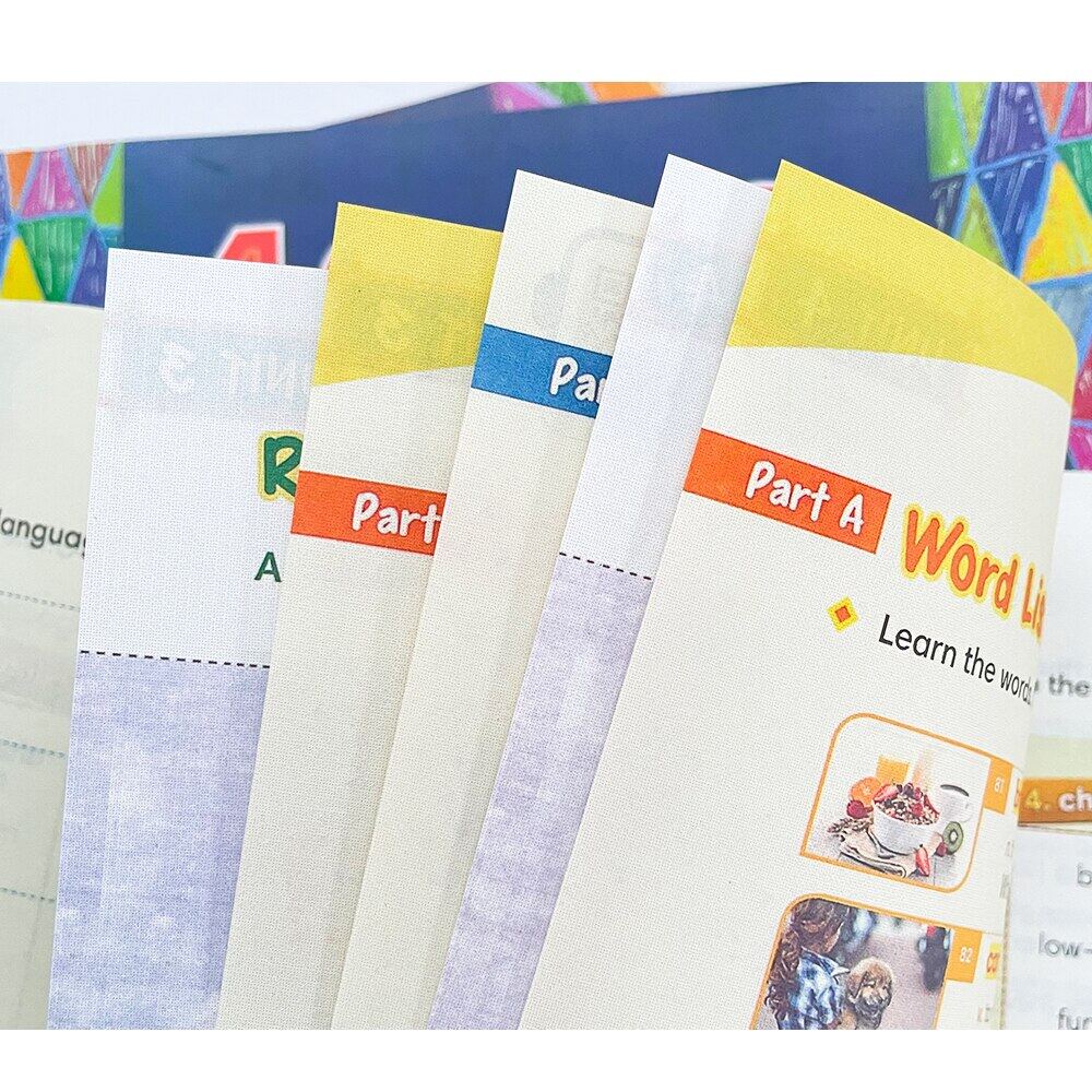 4 หนังสือ 1000 Basic English Words Level 1-4 English Learning ...