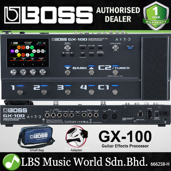 Boss GX-100 Guitar Multi Effects Pedal with Touchscreen Audio Interface ...