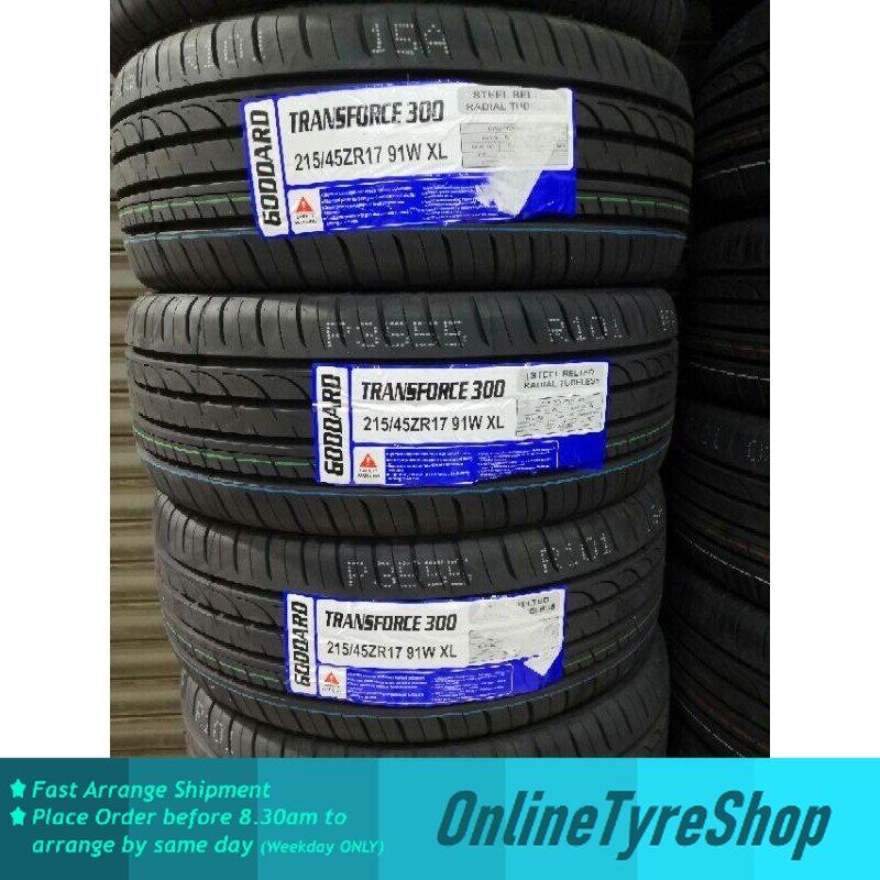 215/45/17 Goddard Transforce 300 Tyre Tayar | Lazada