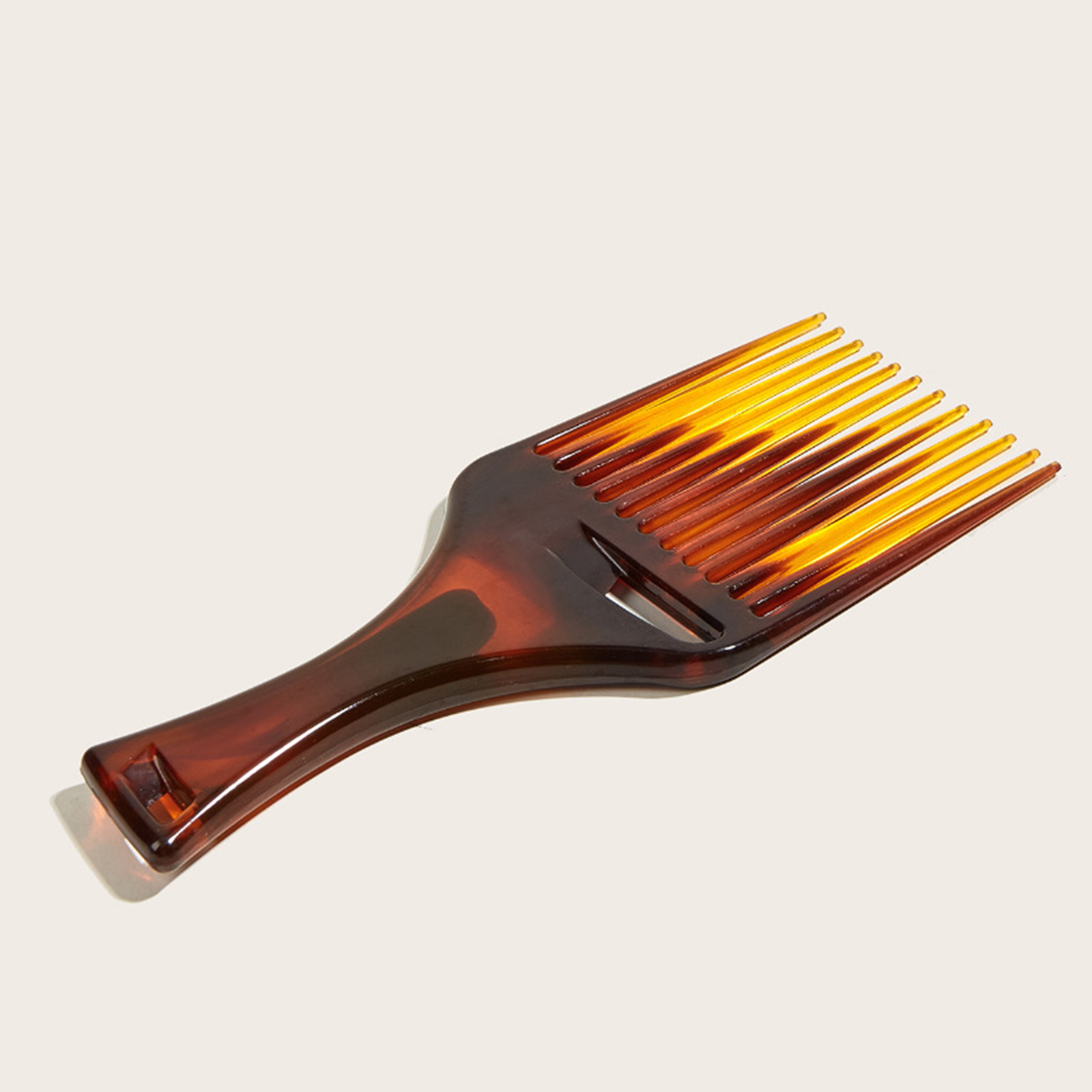 Afro Pick Hair Comb Curly Hair Brush Salon Hairdressing Styling Long ...
