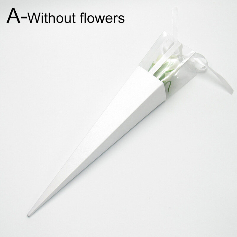 p5u7 Rose packaging Single flower box bouquet gift box transparent PVC ...