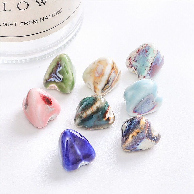 5pcs/Bag 14mm High Quality Unique Delicate Handmade Chinese Ceramic ...