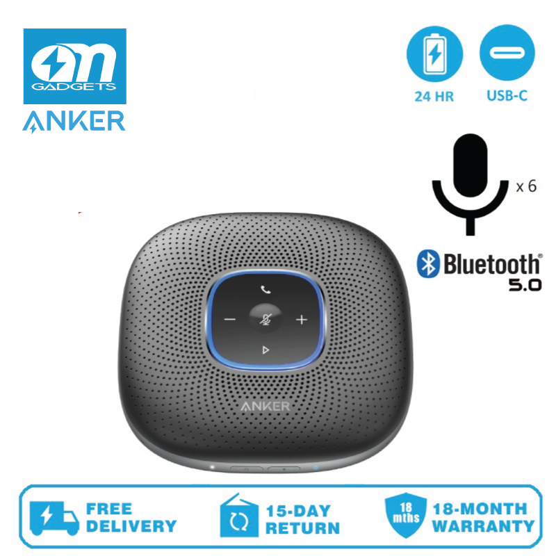 Anker A3301 PowerConf Bluetooth Speakerphone with 6 Microphones ...