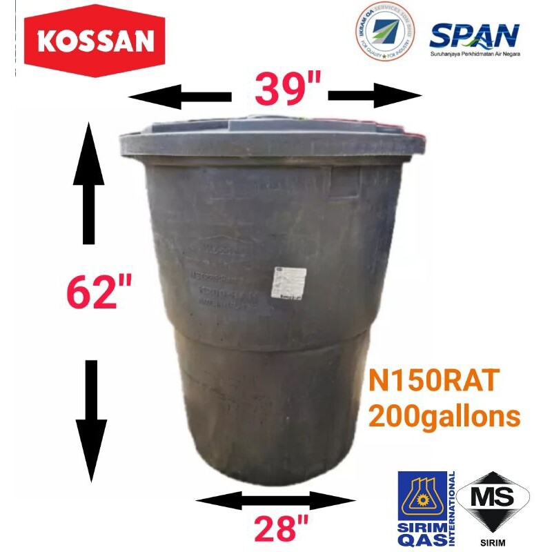 Kossan Tank (200 gallon and 250 gallon) | Lazada