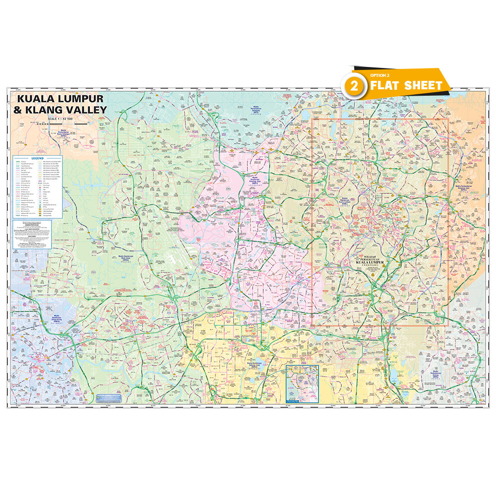 KL MAP | Road Map and Highway Guide of KUALA LUMPUR | Peta Panduan ...